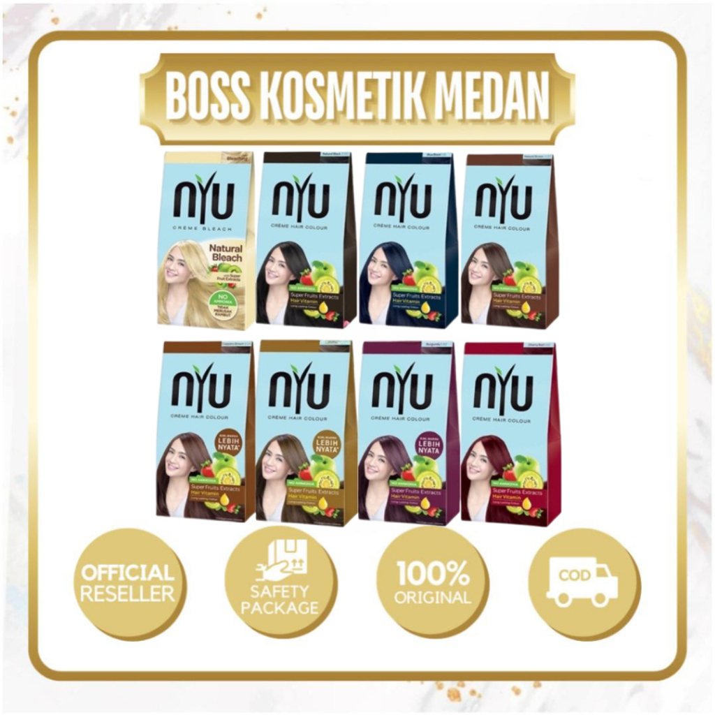 Jual NYU CREME HAIR COLOUR Pewarna Rambut/ Cat Rambut Natural | Shopee ...