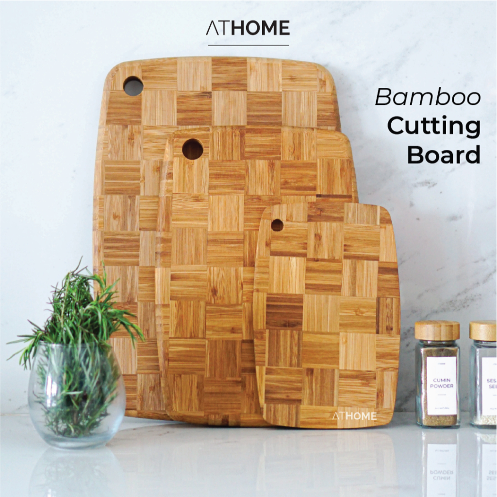 Jual ATHOME Bamboo Cutting Board / Talenan Bambu Motif Premium | Shopee ...