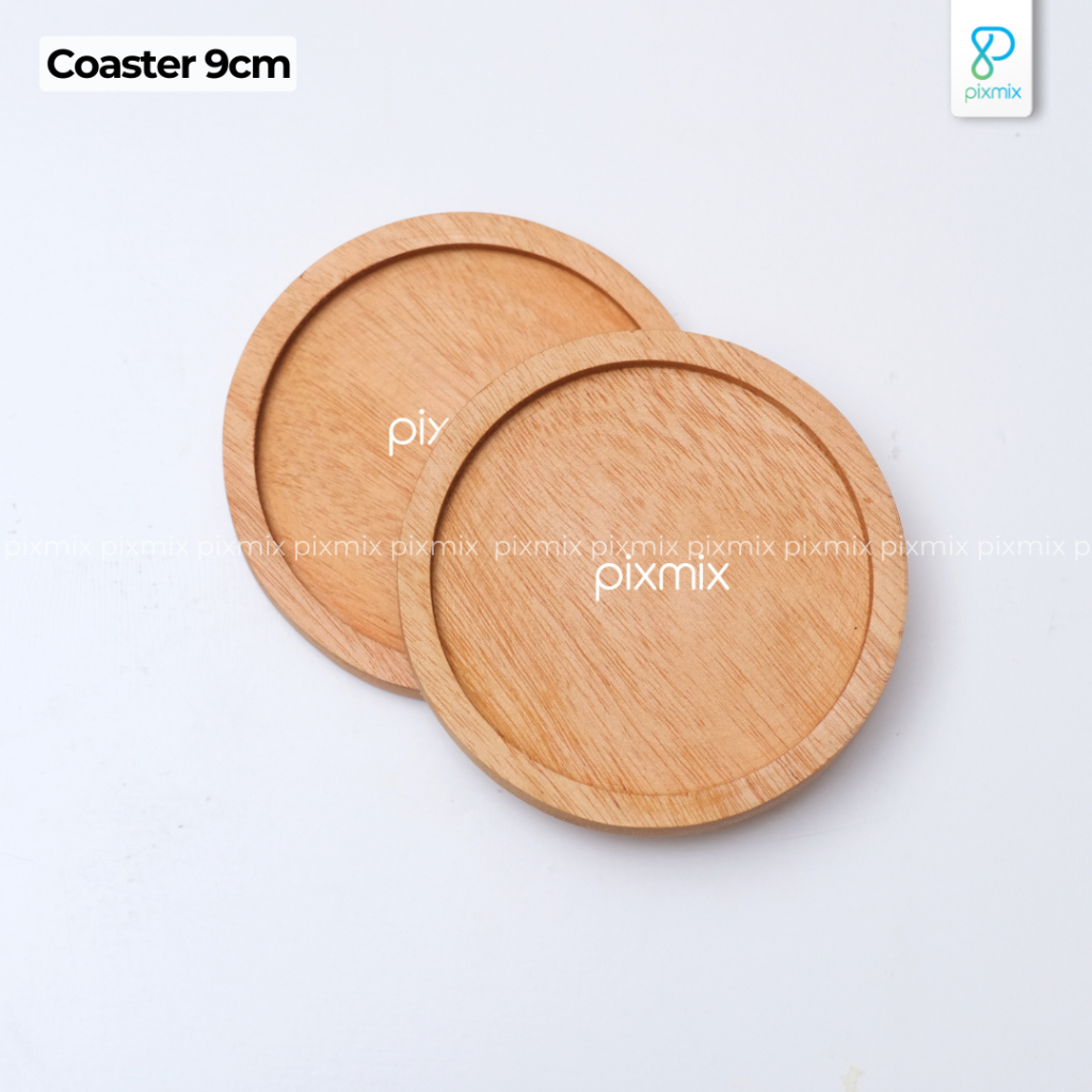 Jual Coaster gelas 9cm / tatakan alas minum / props foto kayu Pixmix ...