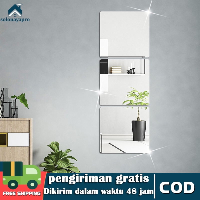 Jual 【COD】 20*60cm Mirror Stiker Dinding /Sticker Tempel / Cermin ...