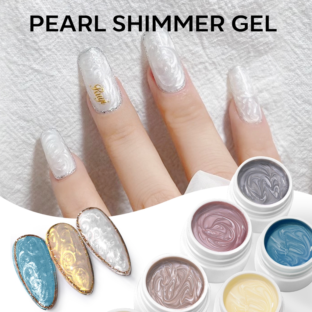 Jual MEFA Shell Thread Gel Nail Polish, 5ml Pearlescent UV Gel Nail ...