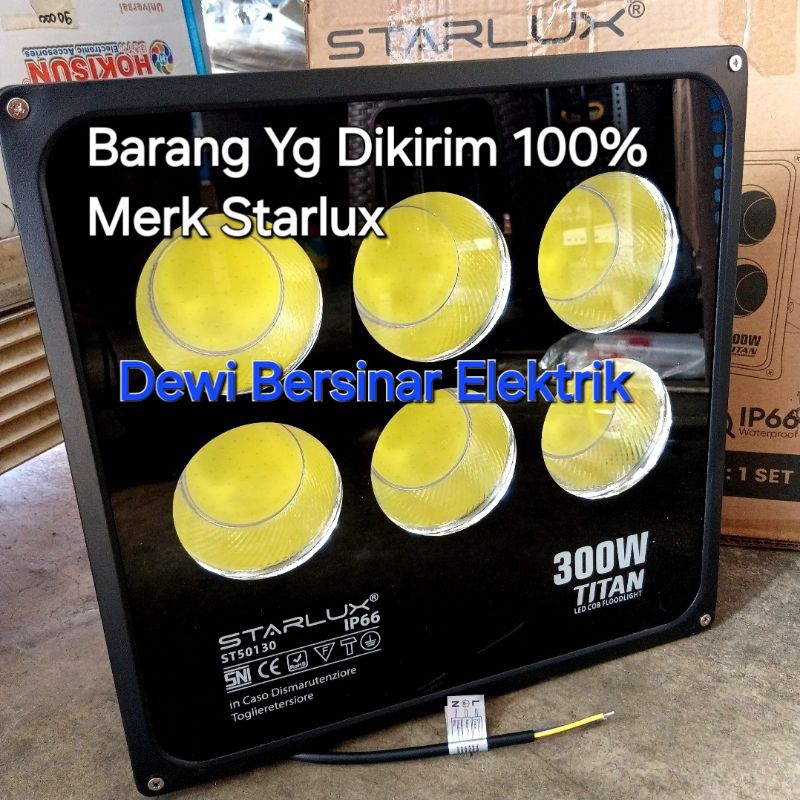 Jual Starlux Floodlight LED COB 300W Cahaya Putih SNI - Lampu Kap Sorot Mangkok - Lampu Tembak ...