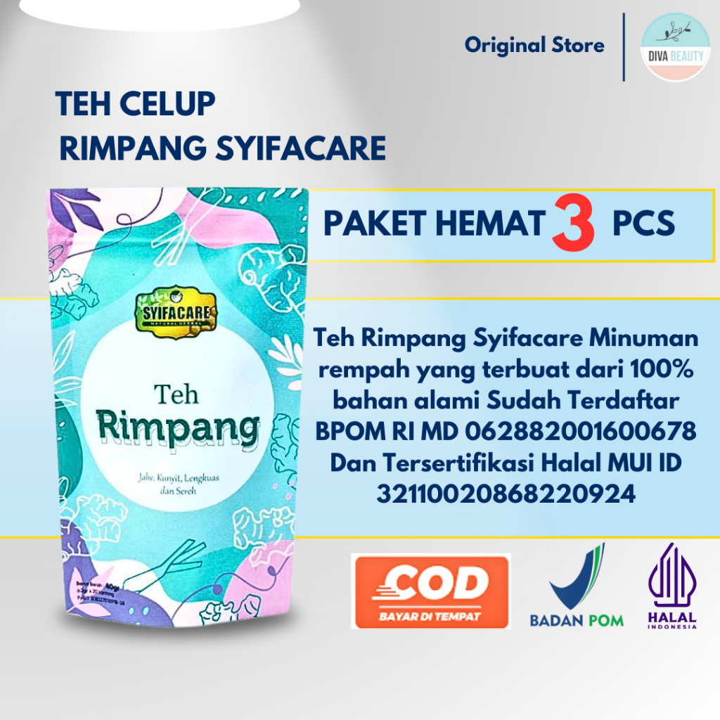 Jual Teh Rimpang Celup Syifacare Teh Kesehatan Untuk Diet Ala JSR ...