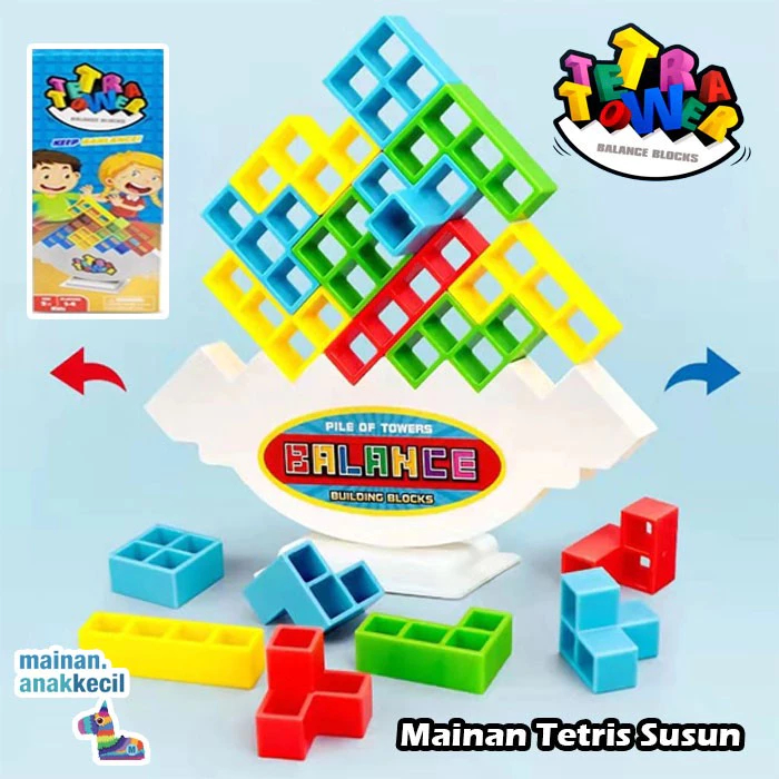Jual Mainan Tetra Tower / Balok Tetra Keseimbangan / Tetra Balance Game ...