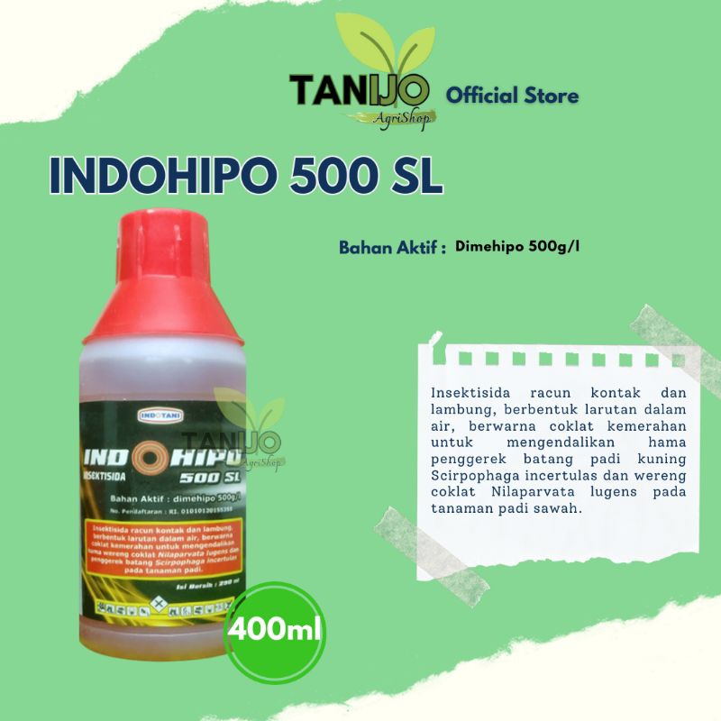 Jual Indohipo 500 SL obat sundep dan wereng tanaman padi | Shopee Indonesia