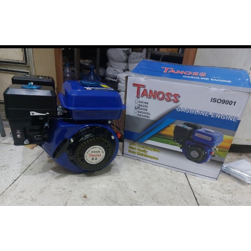 Jual engine bensin gx220 TANOSS 8 PK / FARMWORK FS200 / Mesin penggerak ...