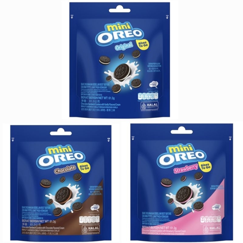 Jual Oreo Mini Biskuit Krim Makanan Ringan 61.3 g | Shopee Indonesia
