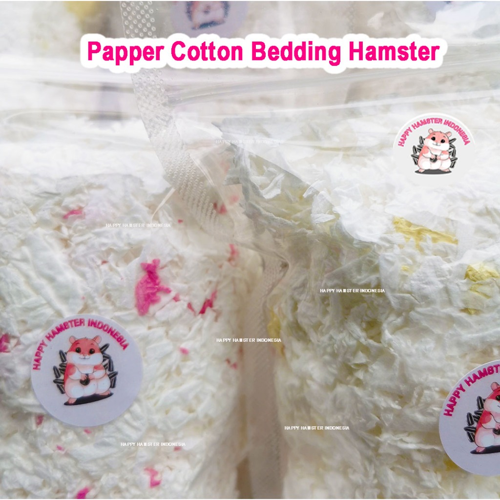Jual [ Happy Hamster] Papper Cotton Bedding Hamster | Alas Tidur ...