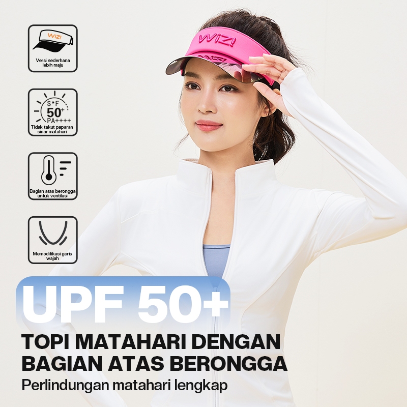 Jual RAGA Topi Olahraga Anti Sinar Solar Visor Topi UV UPF50+ Tahan Sinar Matahari Bernapas ...