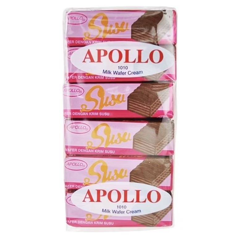 Jual Apollo Wafer Krim Susu Snack Makanan Ringan 12 x 12 g | Shopee ...