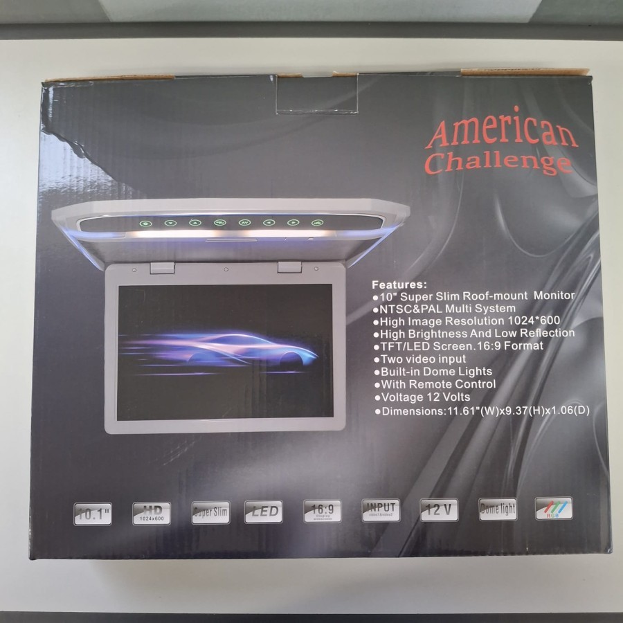 Jual TV MONITOR PLAFON 10" AMERICAN CHALLENGE / TV PLAFON AMERICAN ...
