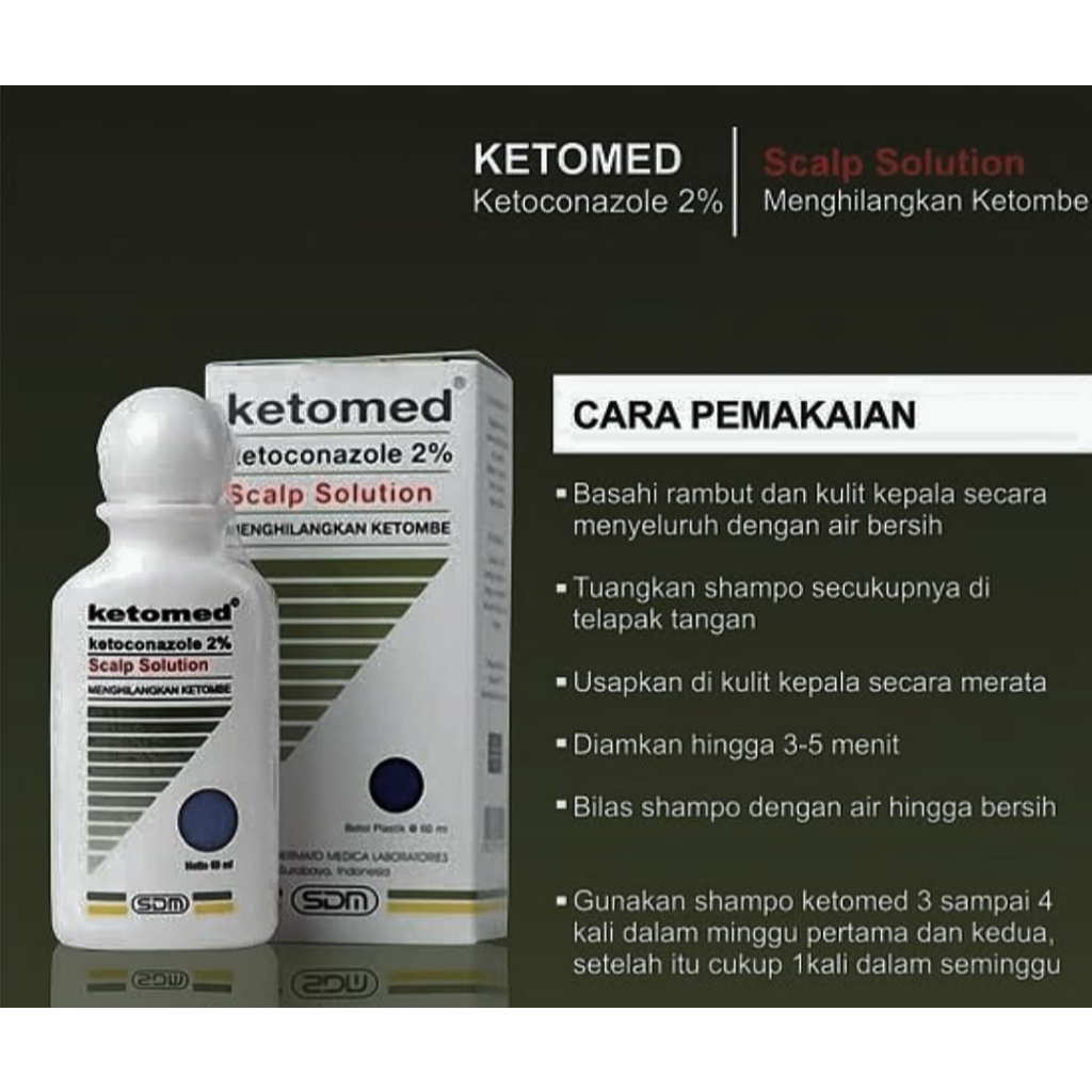 Jual Ketomed Scalp Solution / Shampo Ketombe 60ml | Shopee Indonesia