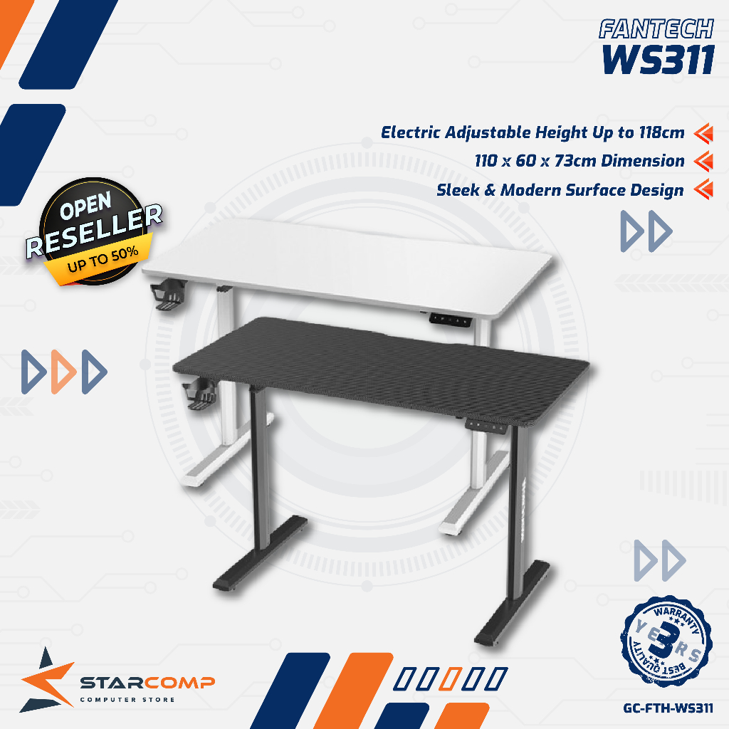 Jual Fantech WorkStation WS311 Electric Desk Adjustable Office | Shopee ...
