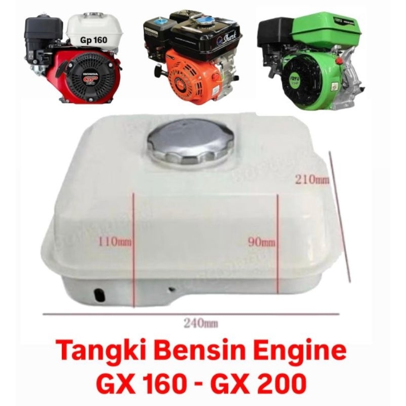 Jual Tangki Bensin Fuel Tank Engine 5,5PK GX160 GX200 | Shopee Indonesia