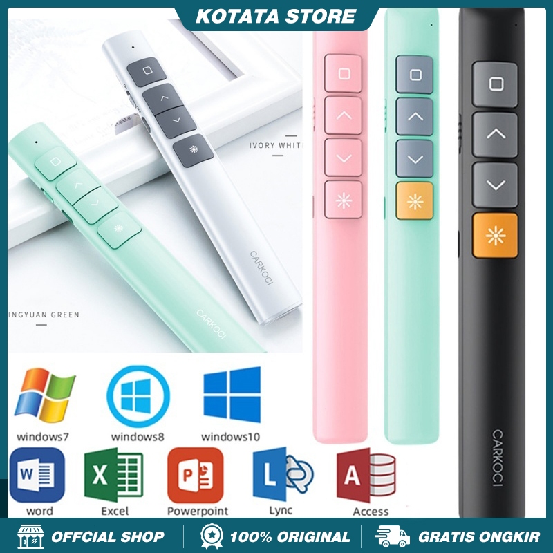 Jual Laser Pointer + Presenter Wireless USB Pen Laser Presentasi PPT ...