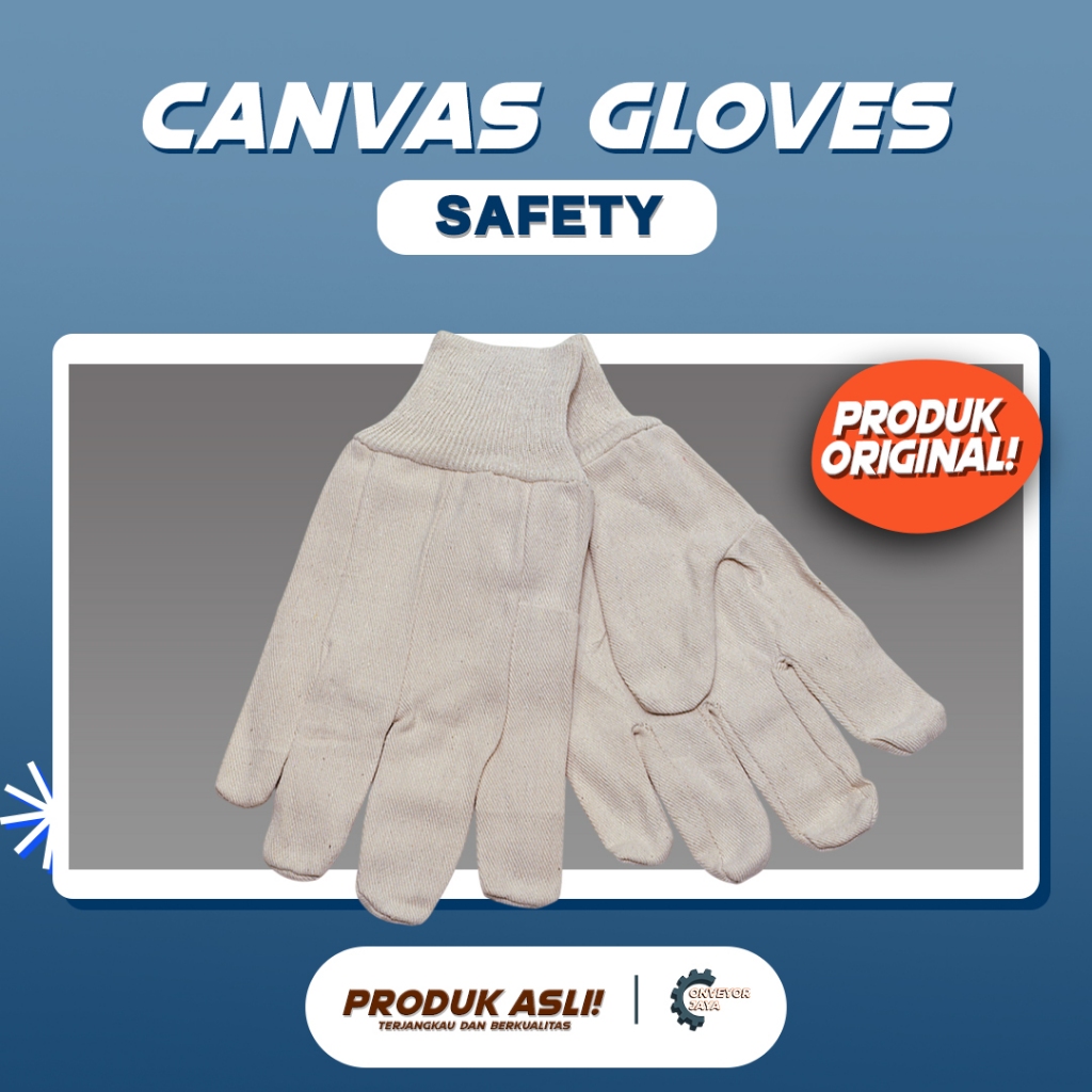 Jual Sarung Tangan Canvas Safety / Canvas Gloves Safety | Shopee Indonesia