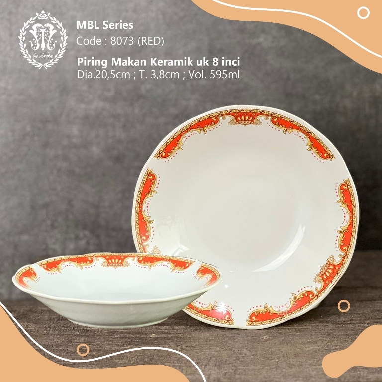 Jual Piring makan Lilia ukuran 8 inci (20cm) | Shopee Indonesia