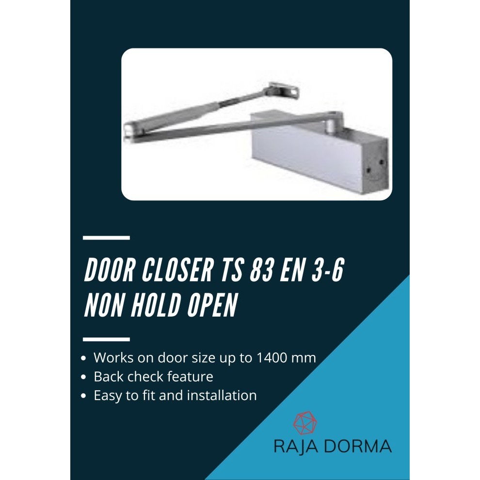 Jual Dorma Door Closer TS83 EN3-6 Non Hold Open NHO | Shopee Indonesia