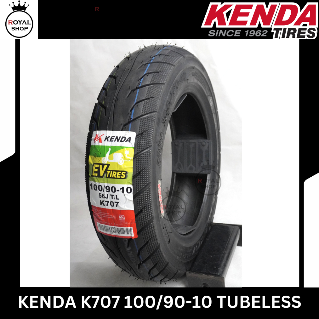 Jual BAN LUAR KENDA K707 BAN MOTOR 100/90-10 RING 10 TUBELESS UNTUK VESPA KYMCO | Shopee Indonesia