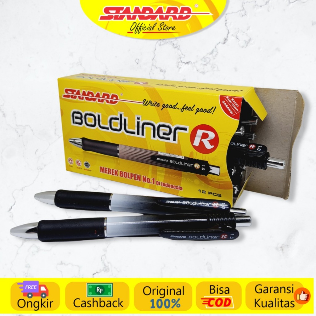 Jual Standard - Pulpen Boldliner R 1.0 Isi 3 Pcs ( Alat Tulis / Pen ...