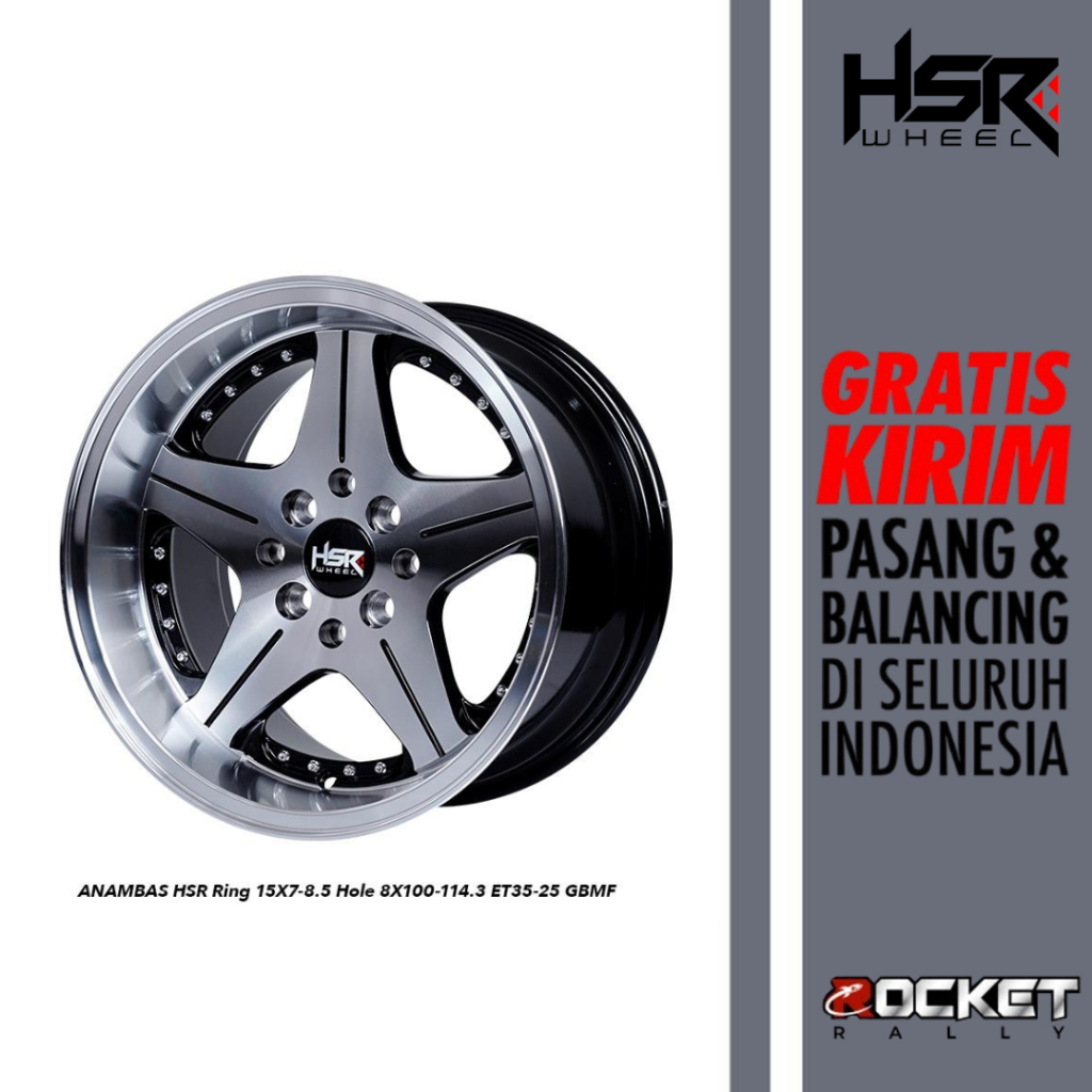 Jual VELG MOBIL CELONG RING 15 HSR ANAMBAS LEBAR 7/8,5 BAUT 4 PNP VIOS JAZZ YARIS MOBILIO ...