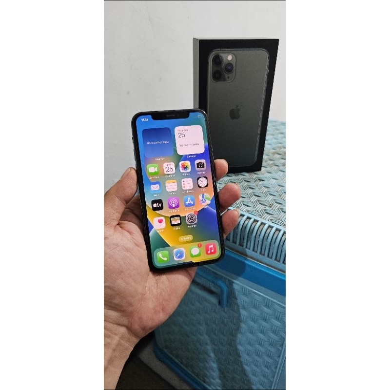 Jual IP 11 Pro 256gb dual sim second region ZA/A fullset | Shopee Indonesia
