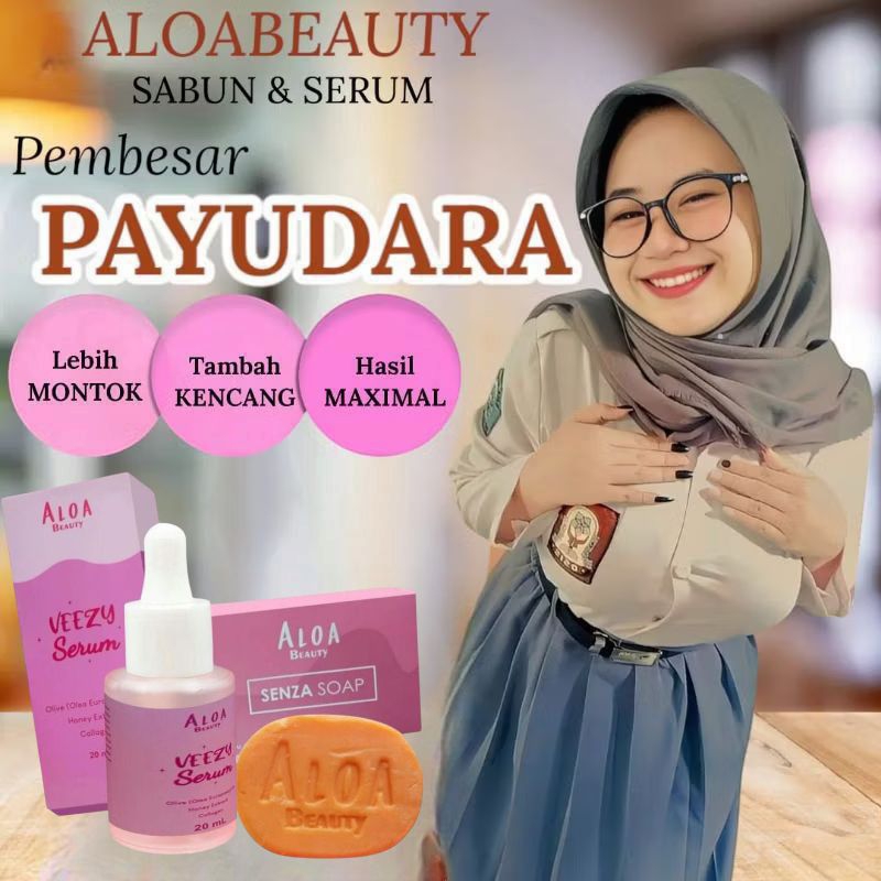 Jual A1 PAKET ALOABEAUTY Veezy serum dan Senza Soap Pembesar dan ...