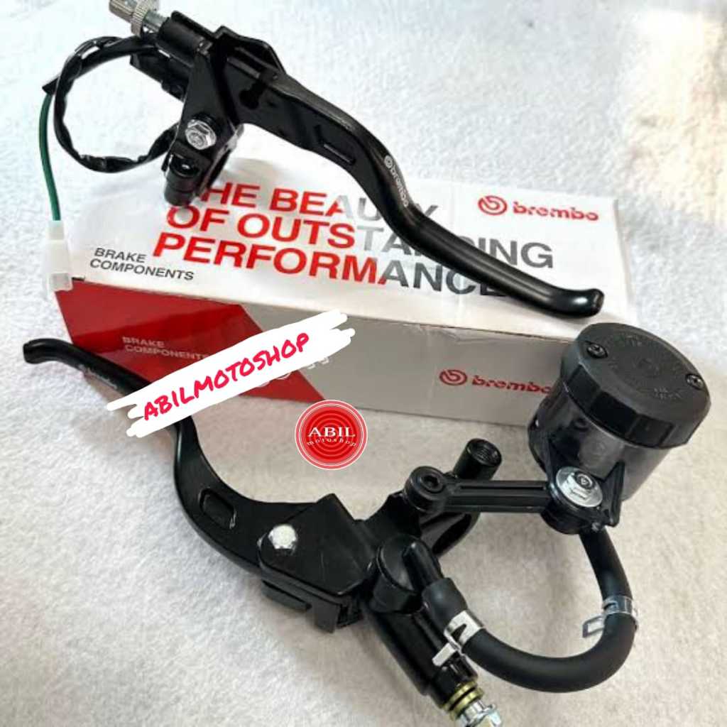 Jual master rem brembo universal motor/ master rem tabung besar smoke ...