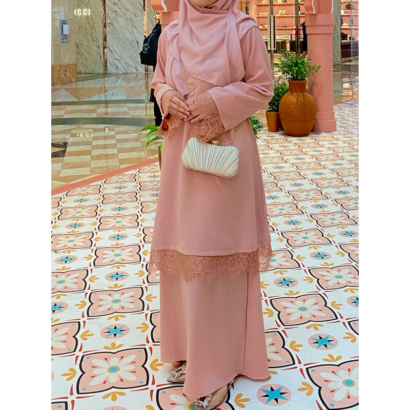 Jual (Ready Stock) One Set Tunic Lacey / One Set Lebaran / One Set ...