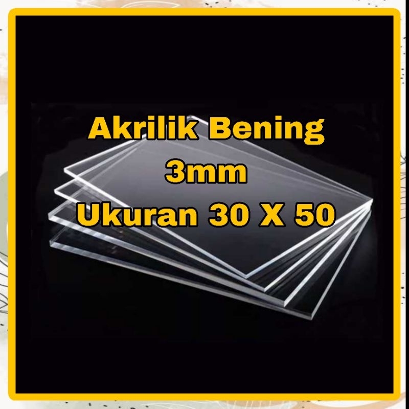 Jual Akrilik Lembaran Bening 3mm Ukuran 30X50 Marga Cipta Akrilik Murah ...
