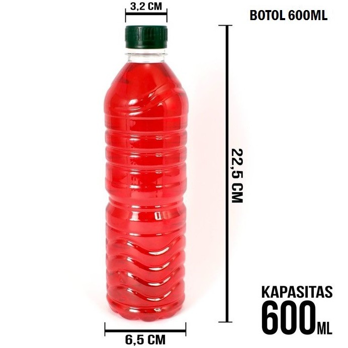 Jual BOTOL PLASTIK SERBAGUNA 600ML BOTOL PLASTIK JUS BOTOL PLASTIK AIR ...