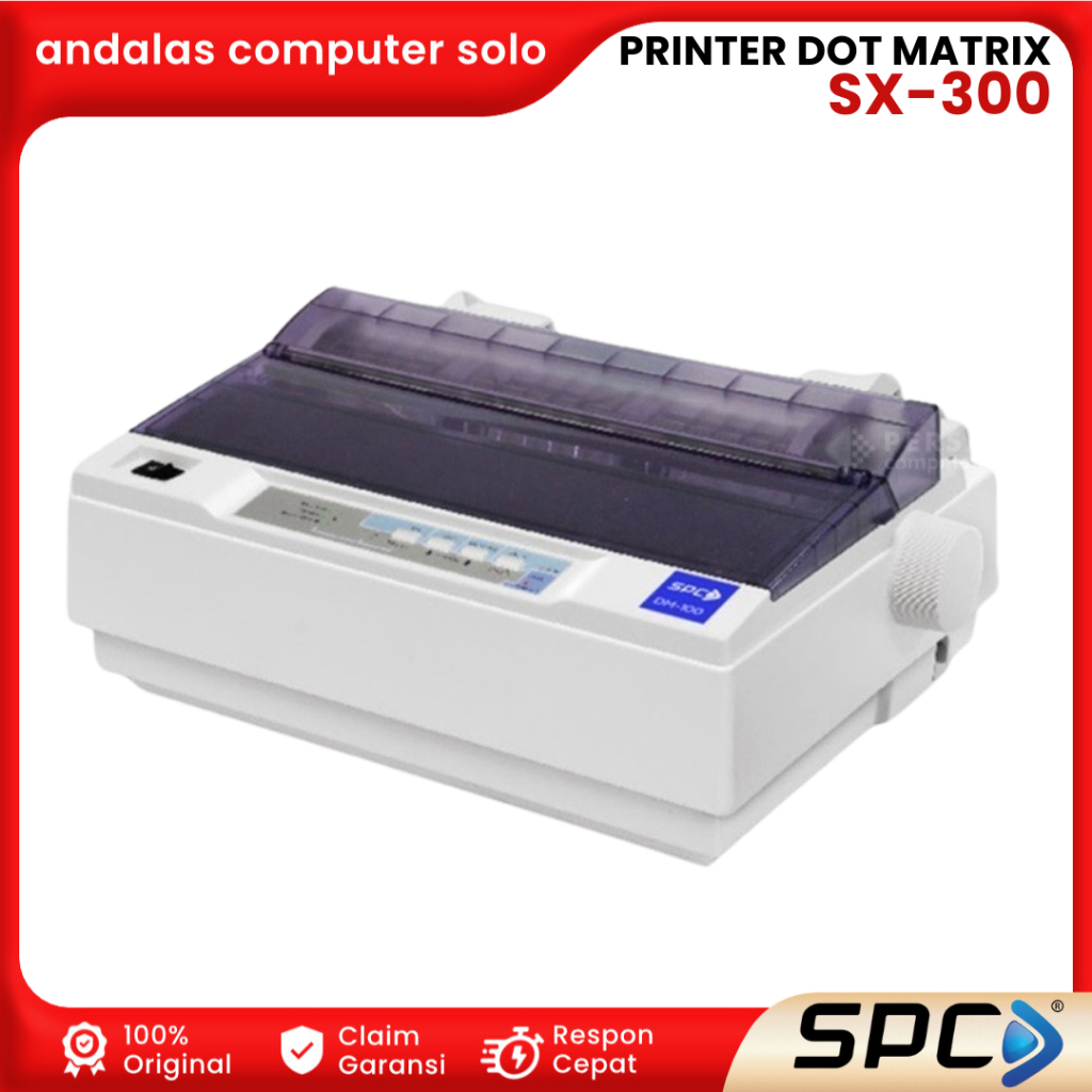 Jual PRINTER DOT MATRIX SPC SX300 SX-300 9-Pin IMPACT DOT MATRIX PRINTER INVOICE STRUK DOKUMEN ...