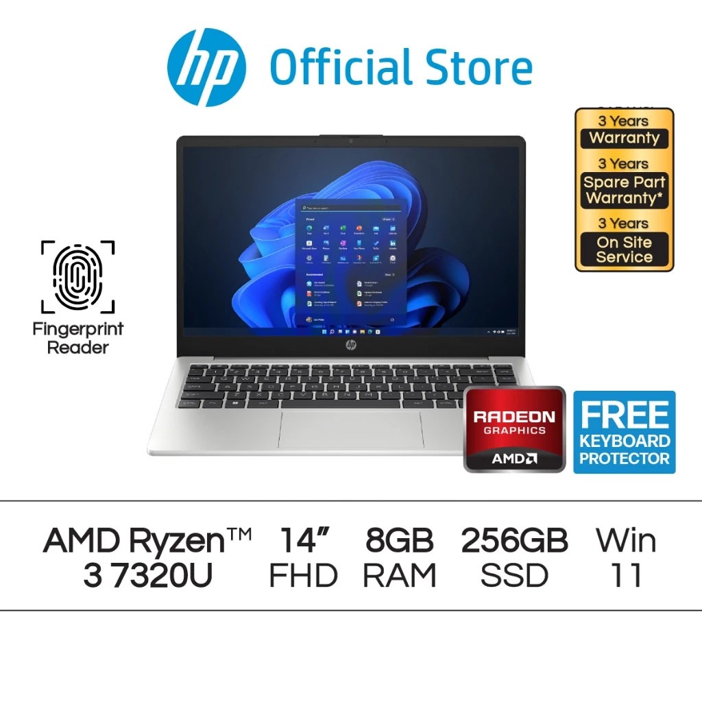 Jual Laptop HP 245 G10 Ryzen 3 7320 Radeon 8GB RAM 256GB SSD Windows 11 ...