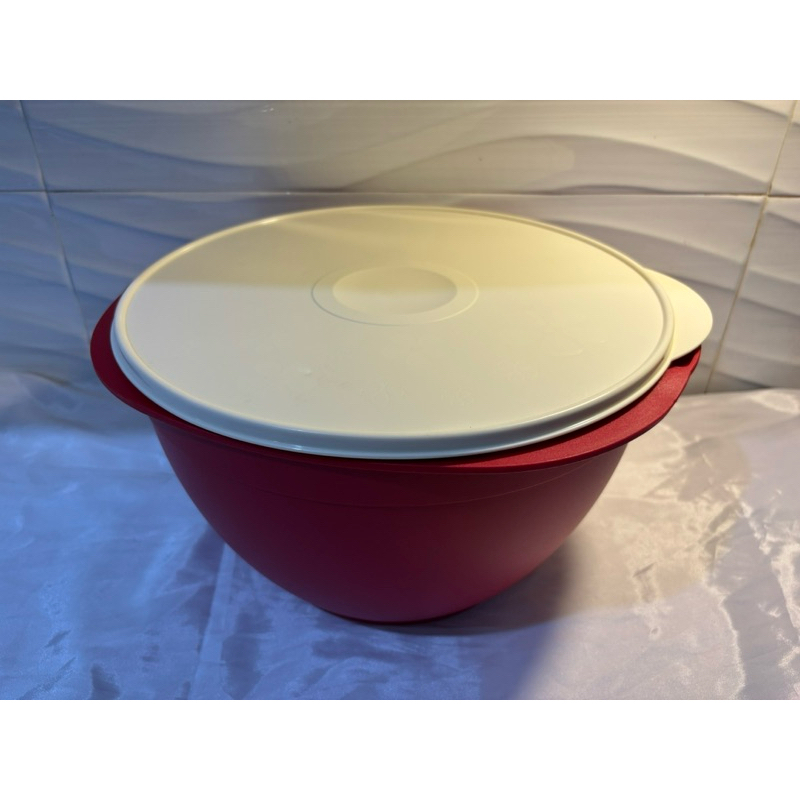 Jual Red legacy bowl 10 liter tupperware | Shopee Indonesia