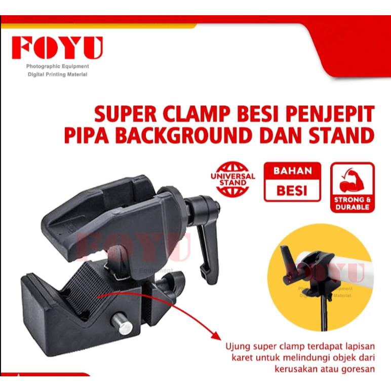 Jual Super Klem Clamp Besi Jepit Penjepit Pipa Background Backdrop ...