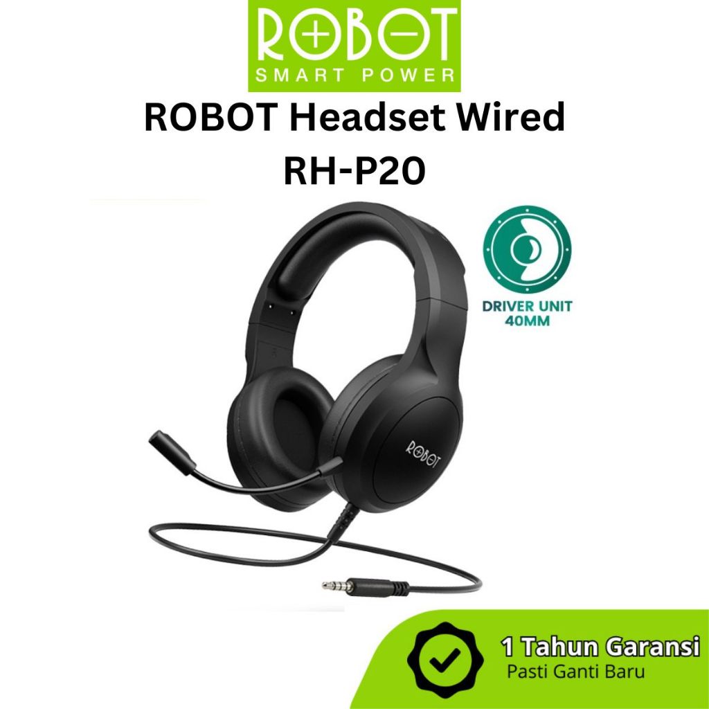 Jual ROBOT rh-ph20 Headset Wired 3.5mm Jack | Shopee Indonesia