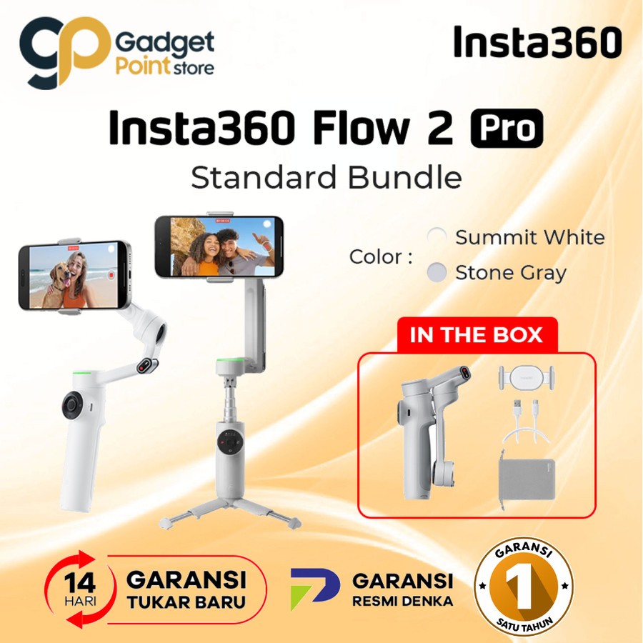 Jual Insta360 Flow 2 Pro Standard / Creator Gimbal Stabilizer Smartphone HP Insta 360 Flow 2 Pro ...