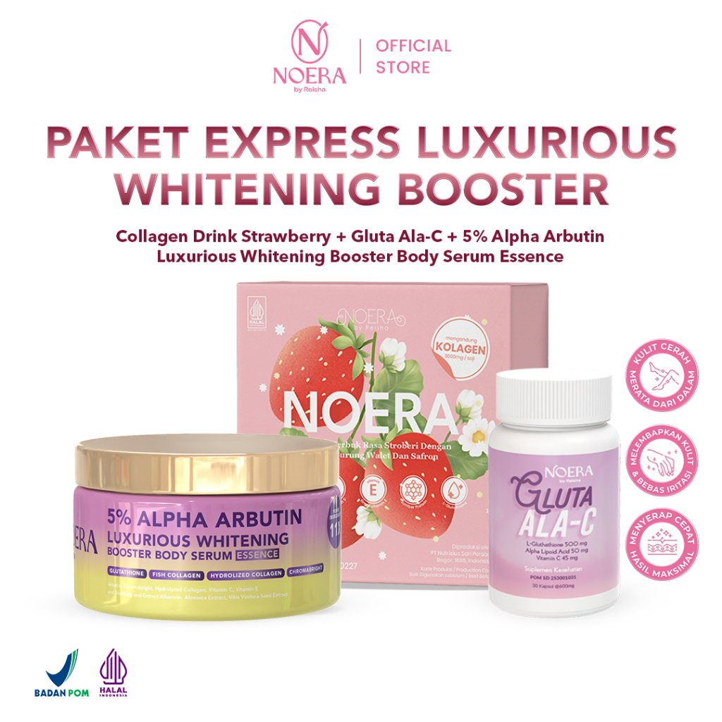 Jual Noera Paket Express Luxurious Whitening Booster | Gluta ALA-C ...