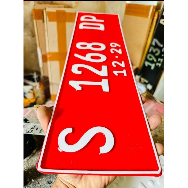 Jual Plat Mobil Roda 4 Proses Cepat 1Pasang Depan Belakang | Shopee ...