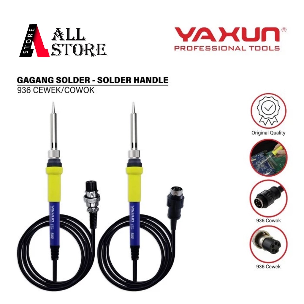 Jual Yaxun 936 Gagang Solder Cewek/Cowok Solder Station Solder handle Pegangan Solder untuk ...