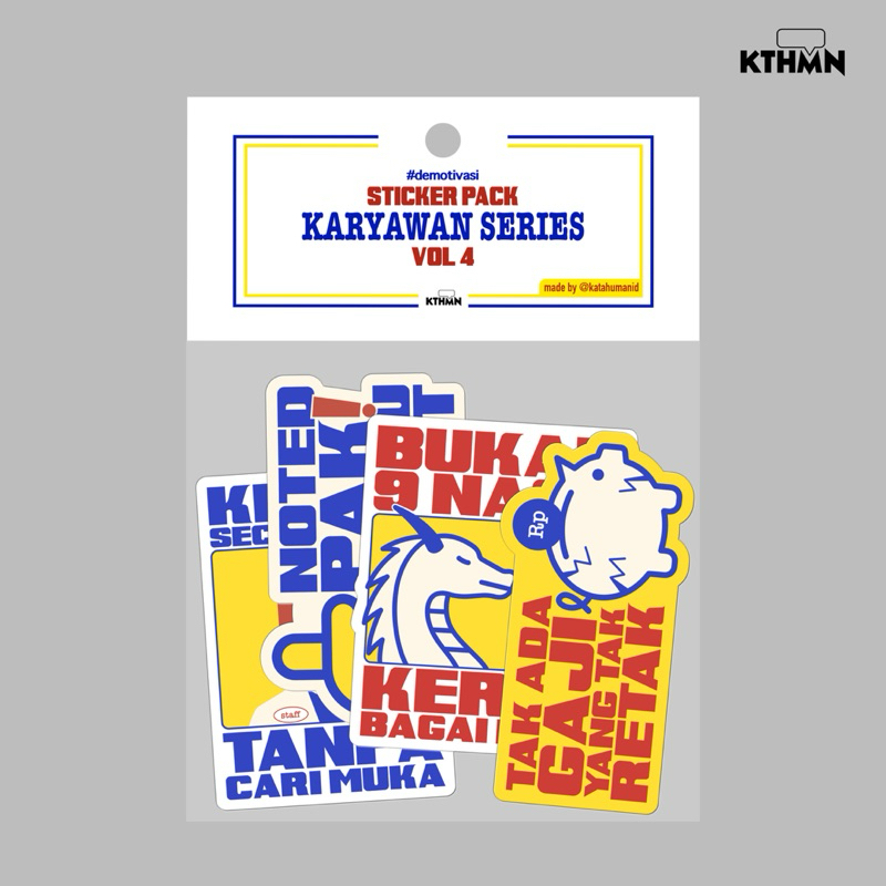 Jual Karyawan Series Vol. 4 - Sticker Pack | SP - 072 | Shopee Indonesia