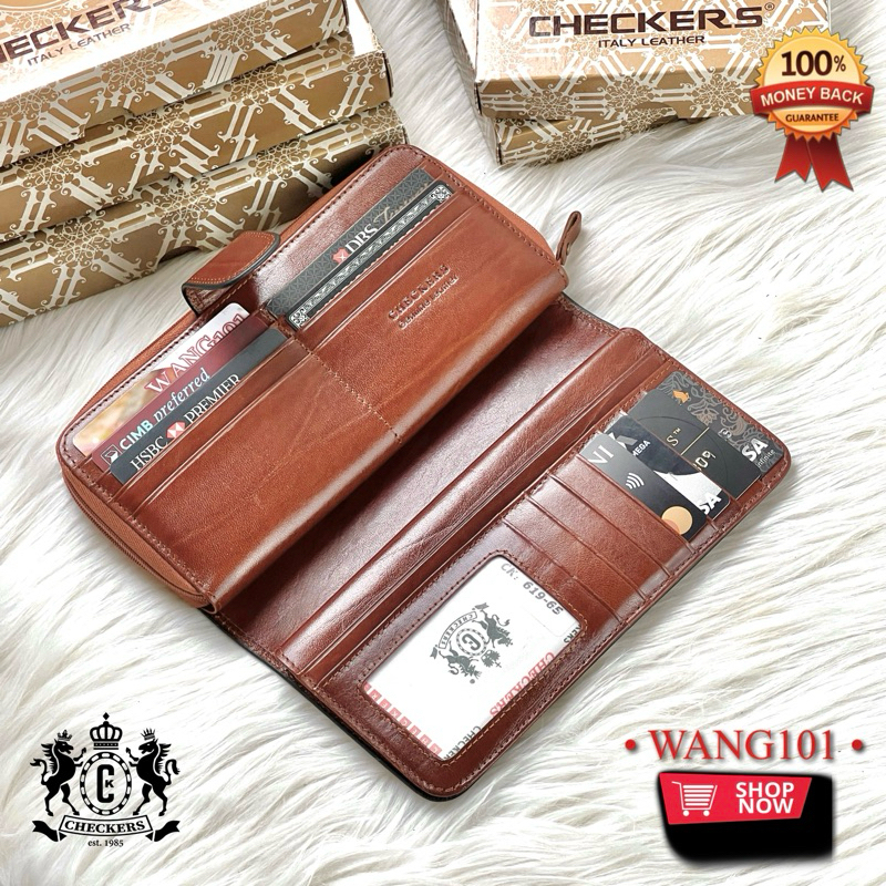 Jual WANG101 -- Dompet Kulit CHECKERS 65N Original - Jaminan Asli atau ...