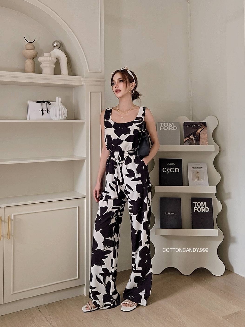 Jual Jida Set (Korean Sleeveless Tank Top Pattern Set Cotton Candy Import Bangkok) | Shopee ...