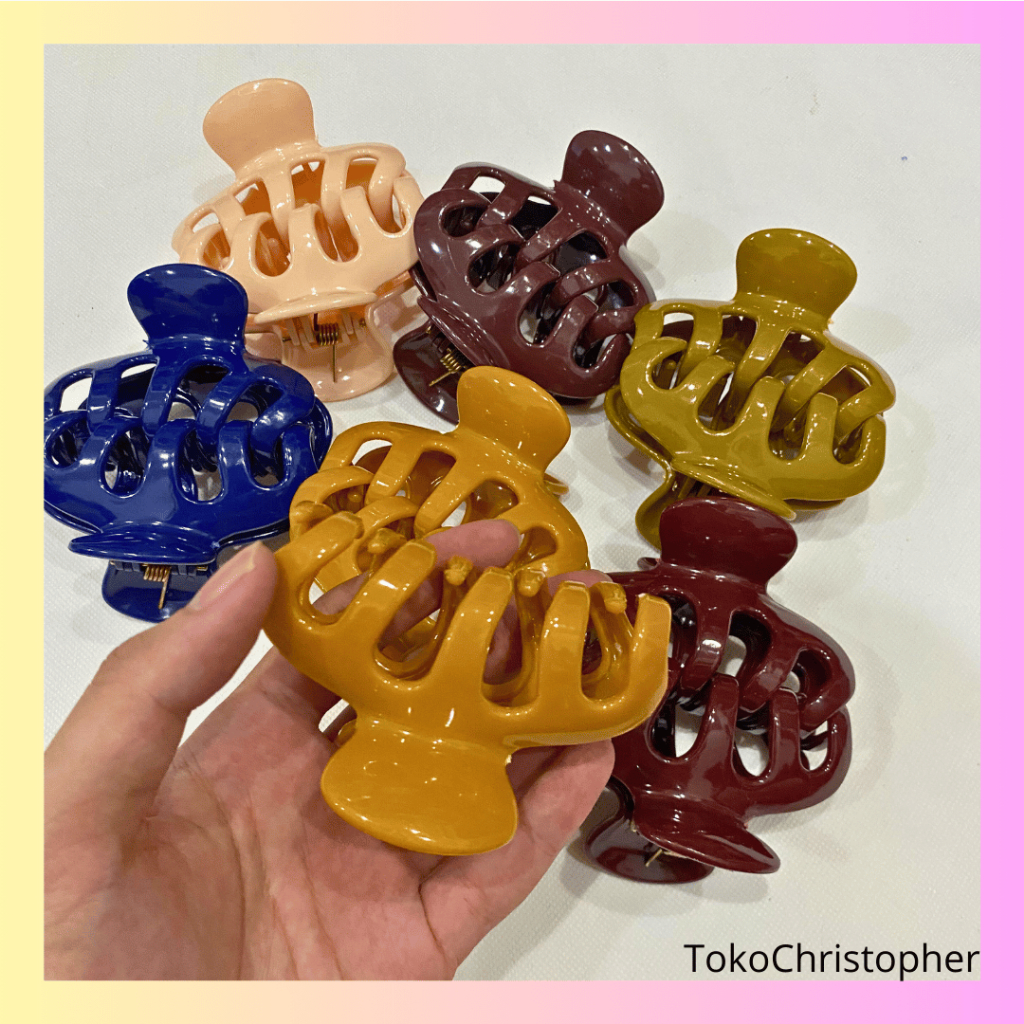 Jual Jepitan Rambut Jedai Jumbo Ukuran 8 cm Jedai Cakar 5 Jumbo ...