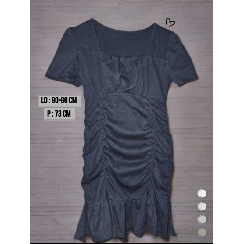 Jual [PRELOVED] Mini Dress Serut Fit Body | Shopee Indonesia