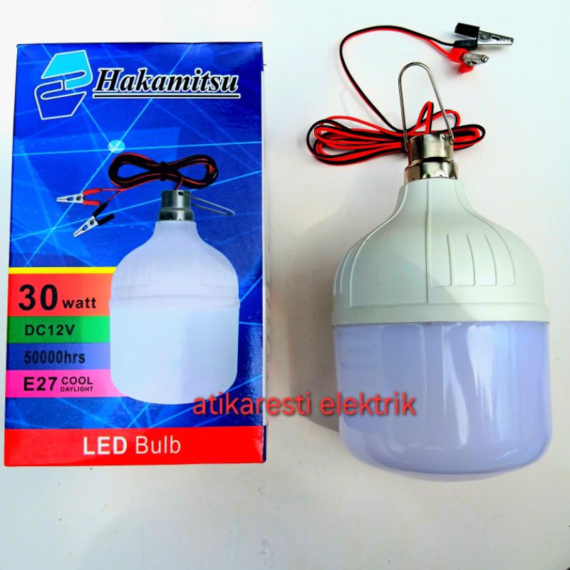 Jual Lampu LED DC 12 Volt jepit aki 5 watt 10 watt 15 watt 20 watt 30 watt | Shopee Indonesia