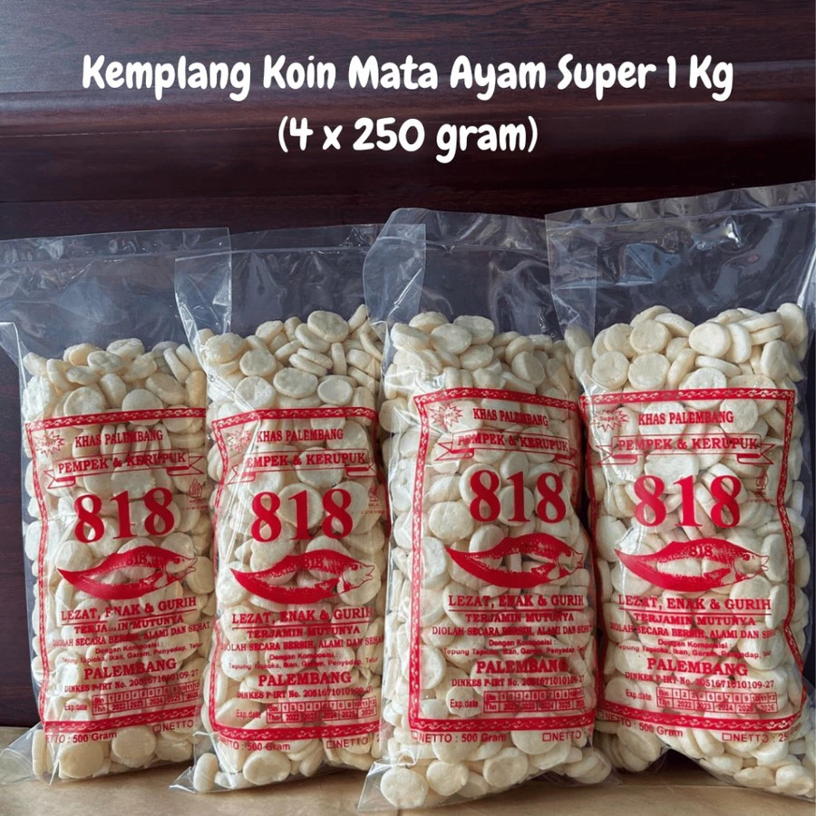Jual PAKET KEMPLANG 818 KOIN MATA AYAM 1 KG SUPER (4 X 250 GR) | Shopee Indonesia