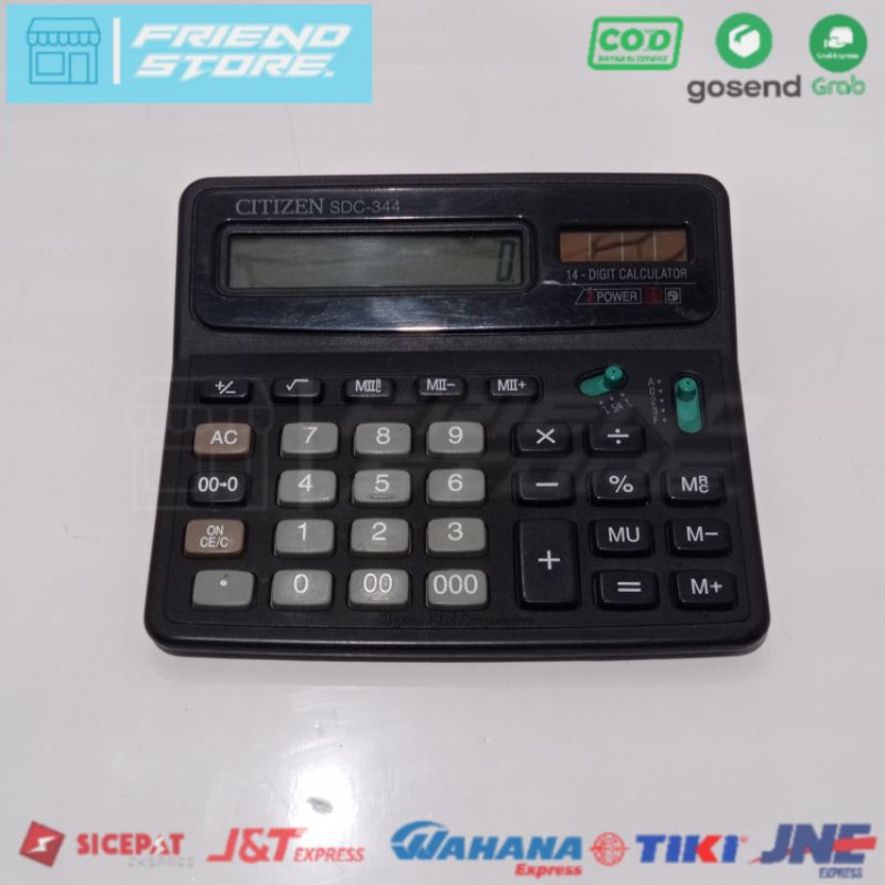 Jual Kalkulator 14 Digit Citizen SDC-344 Original (Second) | Shopee Indonesia