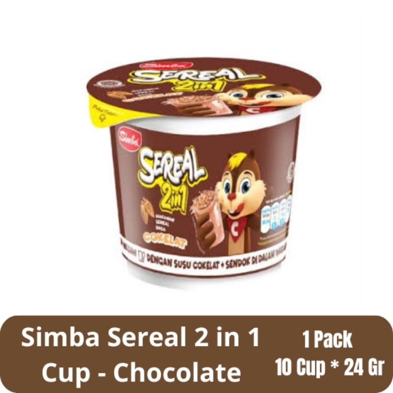 Jual Simba Sereal 2 in 1 Isi 10 Cup/Pack (Kemasan Baru) | Shopee Indonesia