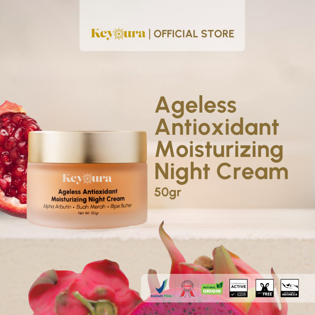 Jual KEYOURA Ageless Antioxidant Moisturizing Night Cream 50 gr | Cream ...